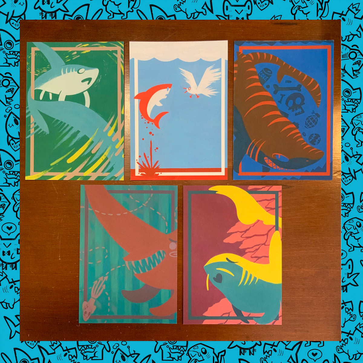 Shark Postcard Prints – SharkTeath Shop